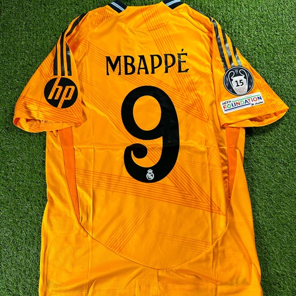 adidas | Shirts | Real Madrid Mbappe Ucl 2425 Third Kit | Poshmark